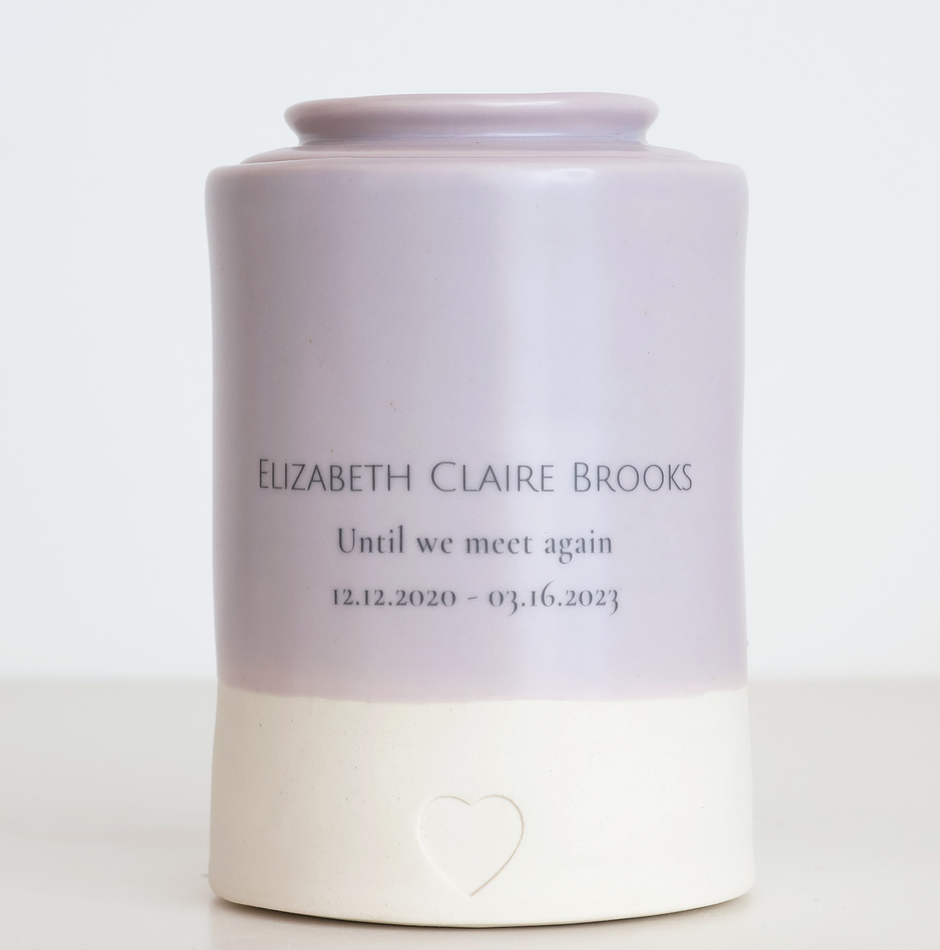 custom infant and child urns – modern pottery urn